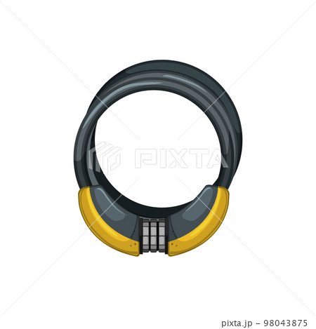 ride bicycle lock cartoon vector illustrationのイラスト素材 [98043875] - PIXTA