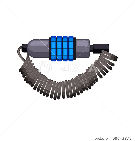 sport bicycle lock cartoon vector illustrationのイラスト素材 [98043876] - PIXTA