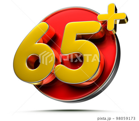 65 plus 3D.のイラスト素材 [98059173] - PIXTA