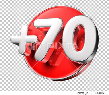 Plus 70 3D.のイラスト素材 [98060070] - PIXTA