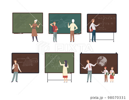Set of professors standing in front of...のイラスト素材 [98070331] - PIXTA