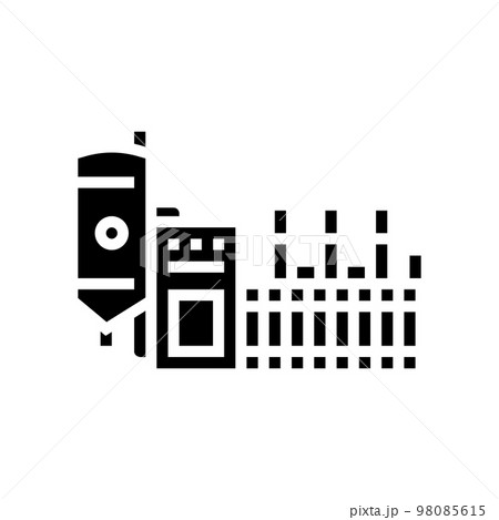 dri furnace steel production glyph icon vector...のイラスト素材 [98085615] - PIXTA