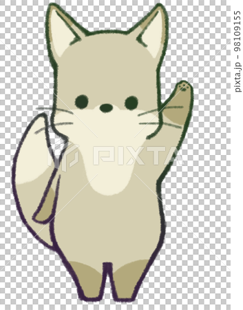 Fox raising one hand - Stock Illustration [98109155] - PIXTA