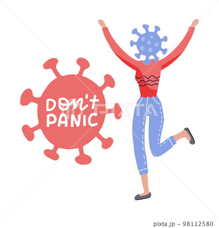 2019 coronavirus female human mutant character...のイラスト素材 [98112580] - PIXTA