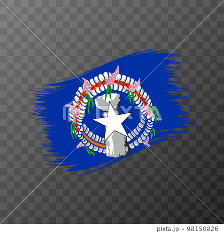 Northern Mariana Islands national flag. Grunge...のイラスト素材 [98150826] - PIXTA