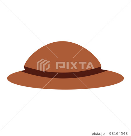Isolated inspector hat icon Flat design Vectorのイラスト素材 [98164548] - PIXTA