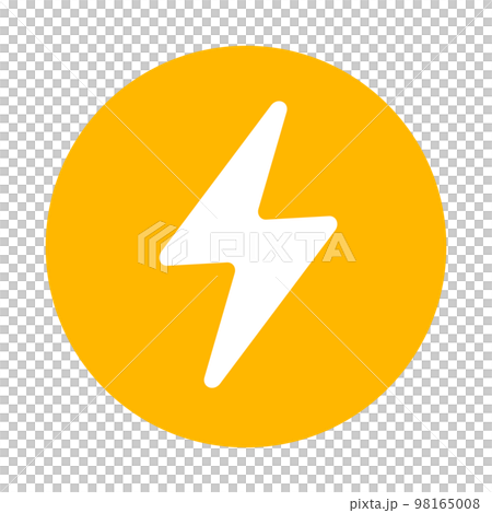 Round electrical energy icon. power sign. vector. - Stock Illustration ...