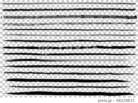 Brush line (long) - Stock Illustration [98229615] - PIXTA