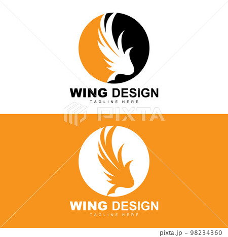 Wings Logo, Phoenix Logo, Bird Wing Vector,...のイラスト素材 [98234360] - PIXTA