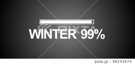 Winter loading on the isolated background.のイラスト素材 [98243674] - PIXTA