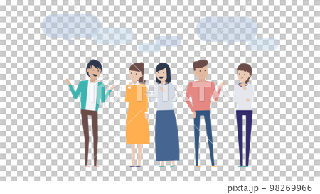 暢所欲言的人插畫素材-插圖素材 [98269966] - PIXTA圖庫