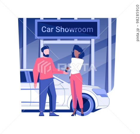 Car leasing isolated concept vector illustration.のイラスト素材 [98285910] - PIXTA