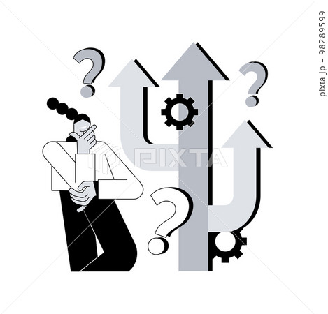 Choice abstract concept vector illustration.のイラスト素材 [98289599] - PIXTA