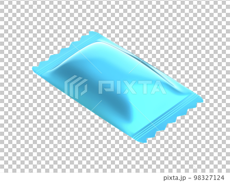 Blank blue sachet with hard candy - Stock Illustration [98327124] - PIXTA