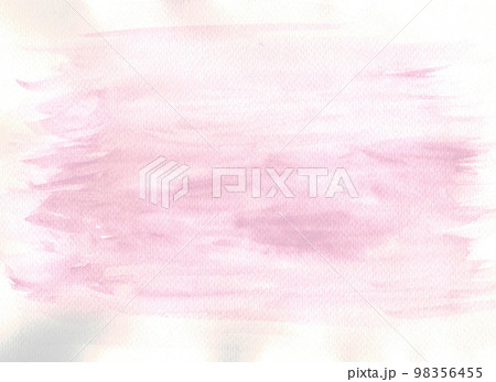 Watercolor background image that is faded pink.のイラスト素材 [98356455] - PIXTA