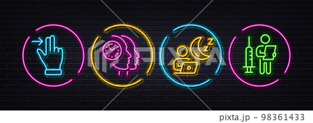 Time management, Touchscreen gesture and Shift...のイラスト素材 [98361433] - PIXTA