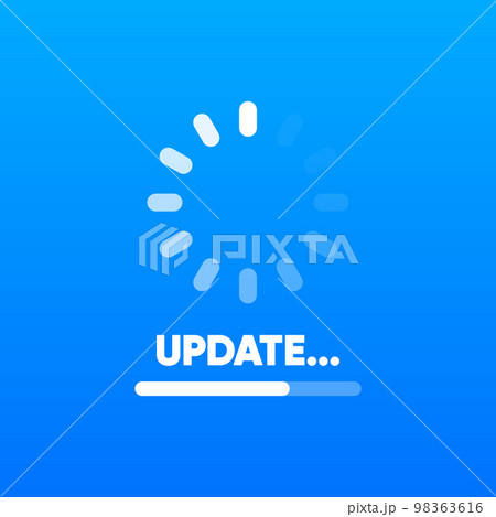 New System Update. Loading process. App update...のイラスト素材 [98363616] - PIXTA