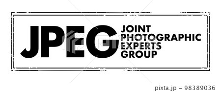 JPEG Joint Photographic Experts Group is an...のイラスト素材 [98389036] - PIXTA