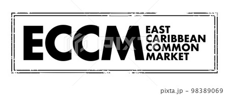 ECCM East Caribbean Common Market - group of 20...のイラスト素材 [98389069] - PIXTA