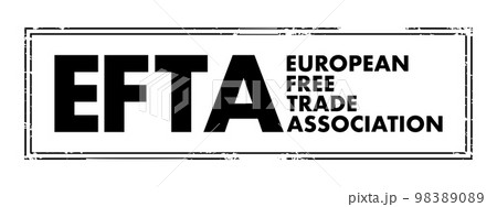 EFTA European Free Trade Association - regional...のイラスト素材 [98389089 ...