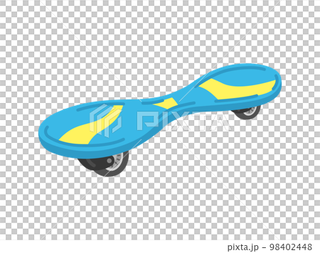 Illustration of light blue caster board - Stock Illustration [98402448 ...