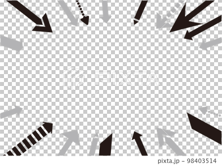 Arrows gathering in the center Background material - Stock Illustration ...