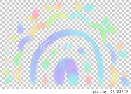 Rainbow line Rainbow illustrationsのイラスト素材 [98403749] - PIXTA