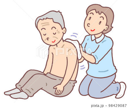 清拭による清潔の保持のイラスト素材 [98429087] - PIXTA