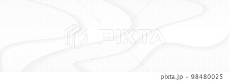 White abstract background. Neutral shapes with...のイラスト素材 [98480025] - PIXTA