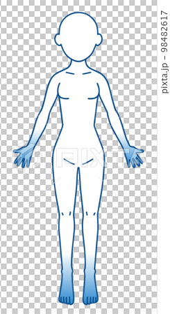 Cold hands and feet, cold woman, whole body - Stock Illustration ...