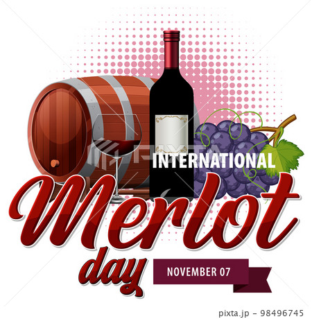 International Merlot Day Logo Designのイラスト素材 [98496745] - PIXTA