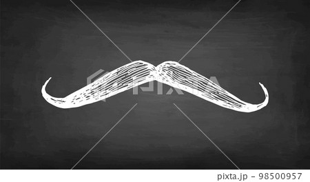 Mustache ink illustration.のイラスト素材 [98500957] - PIXTA