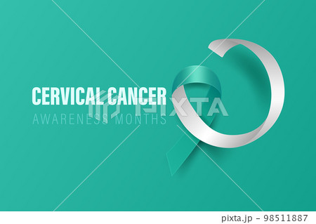Cervical Cancer Banner, Card, Placard with...のイラスト素材 [98511887] - PIXTA