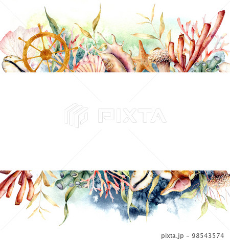 Coral Border Template