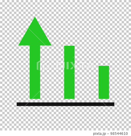 sign of increase. rise icon. vector. - Stock Illustration [98544610 ...