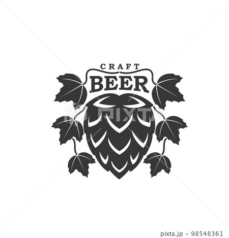 Hops Beer Label Vector