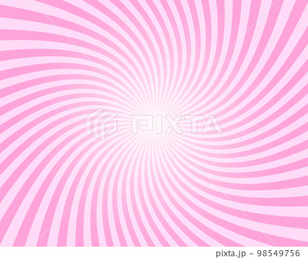 Rosy sunset, swirled pink radial stripes,...のイラスト素材 [98549756] - PIXTA