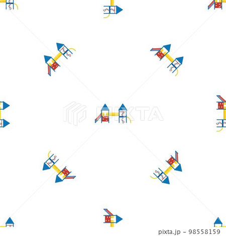 Playground pattern seamless background texture...のイラスト素材 [98558159] - PIXTA