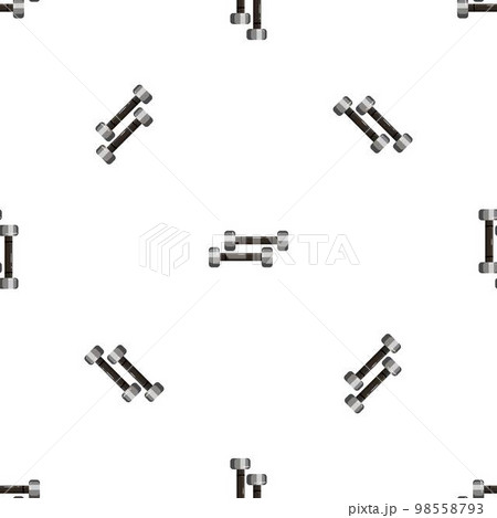 Small dumbell pattern seamless background...のイラスト素材 [98558793] - PIXTA