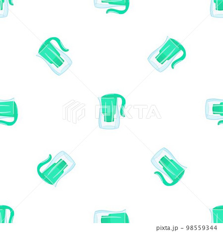 Water jug filter pattern seamless background...のイラスト素材 [98559344] - PIXTA