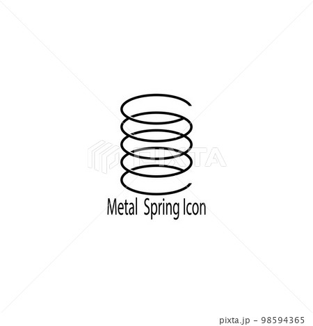 metal spring icon.のイラスト素材 [98594365] - PIXTA