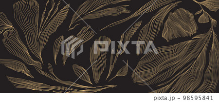 Abstract art background with hand drawn line...のイラスト素材 [98595841] - PIXTA