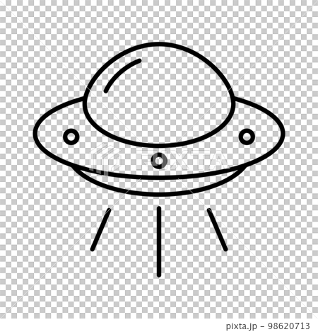 simple ufo icon - Stock Illustration [98620713] - PIXTA