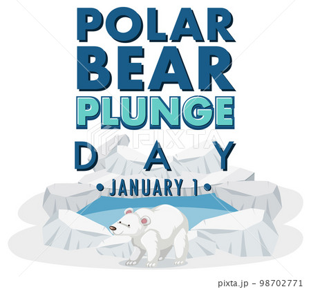 Polar Bear Plunge Day January iconのイラスト素材 [98702771] - PIXTA