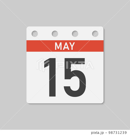Icon page calendar day - 15 Mayのイラスト素材 [98731239] - PIXTA
