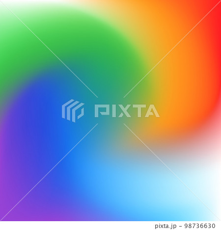 Radial rainbow gradient background. Blurred...のイラスト素材 [98736630] - PIXTA