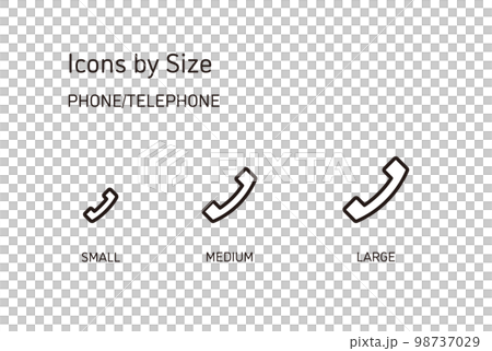 Telephone inquiry icon - Stock Illustration [98737029] - PIXTA