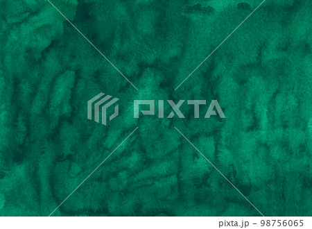 Watercolor dark emerald background texture....のイラスト素材 [98756065] - PIXTA