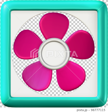 Blower fan 3D icon illustration.-插圖素材 [98777115] - PIXTA圖庫