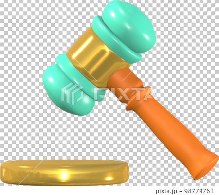 Hummer judge 3D icon illustration.のイラスト素材 [98779761] - PIXTA